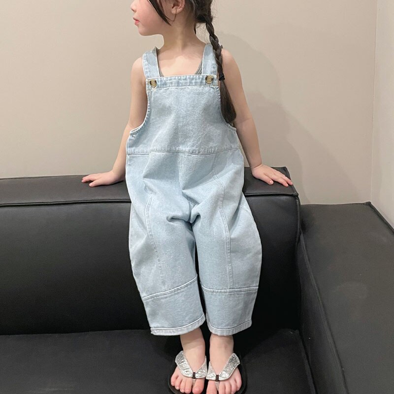 Kids Overalls For Girls 2022 Spring Jeans Jumpsuit... – Vicedeal
