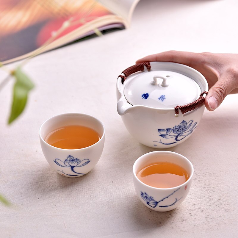 Teapot Ceramic Filter Teapot Travel Tea Set Portab... – Grandado