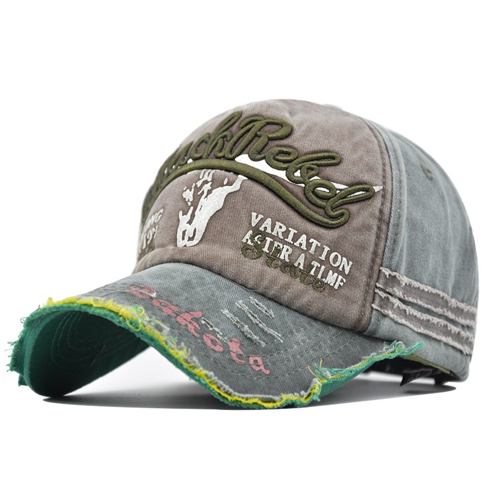 Cowboy Baseball Cap Men and Women Broken Edge Retr... – Grandado