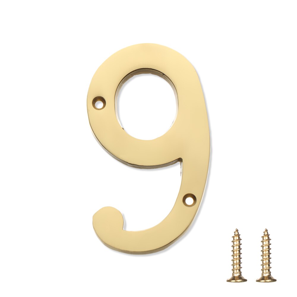 Flat Apartment Brass Door Numbers House Address Si... – Vicedeal