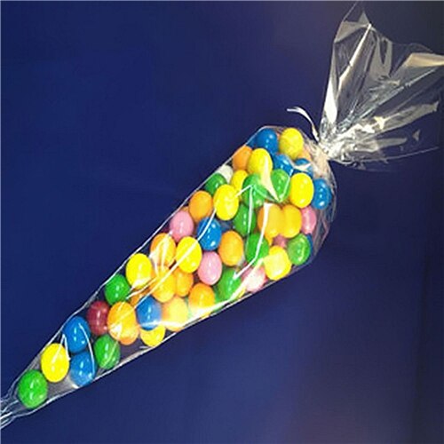50pcs 18*37cm Cone Clear Sweet Chocolate Candy Cup... – Grandado