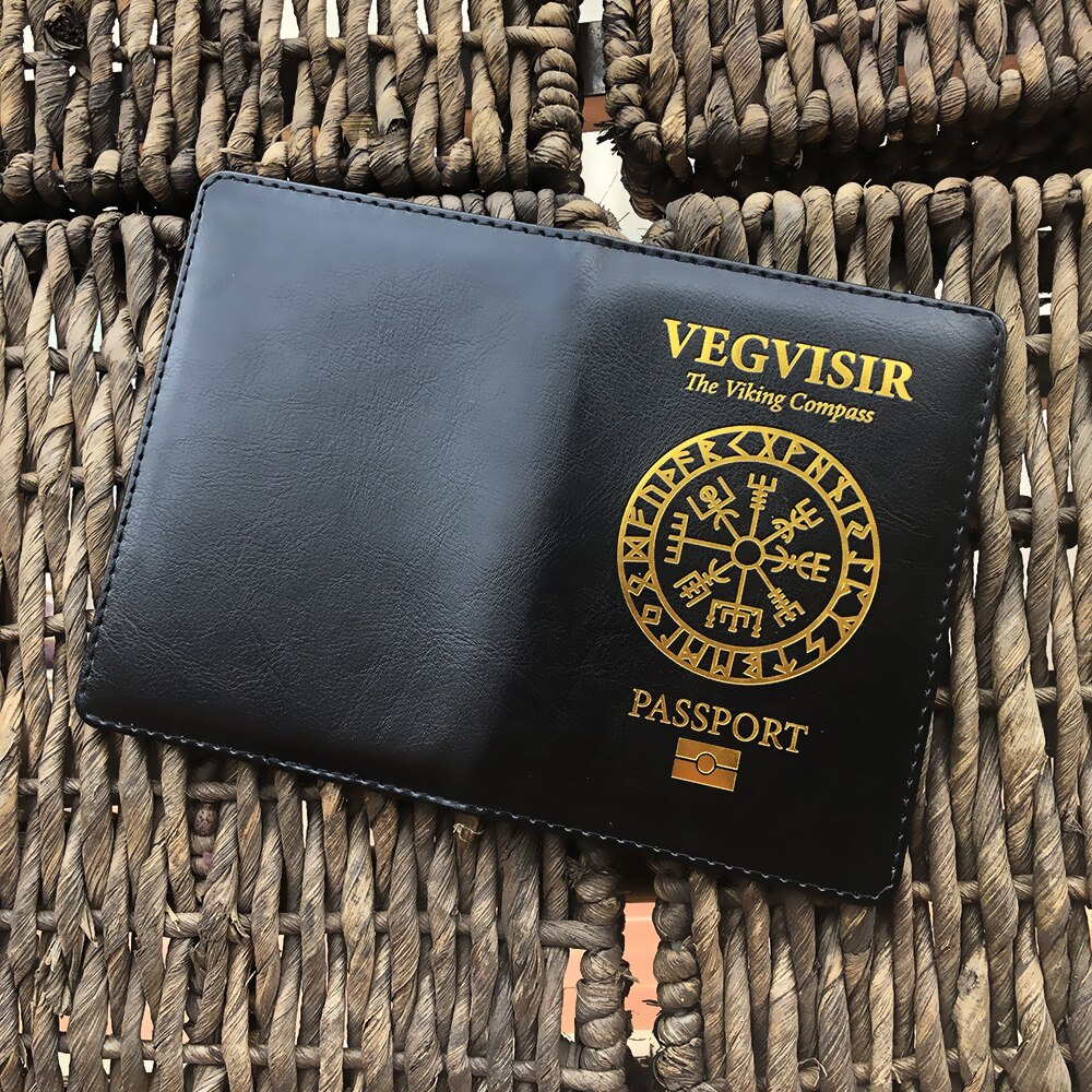 Viking Kompas Vegvisir Paspoort Cover Nordic Paspo... – Grandado
