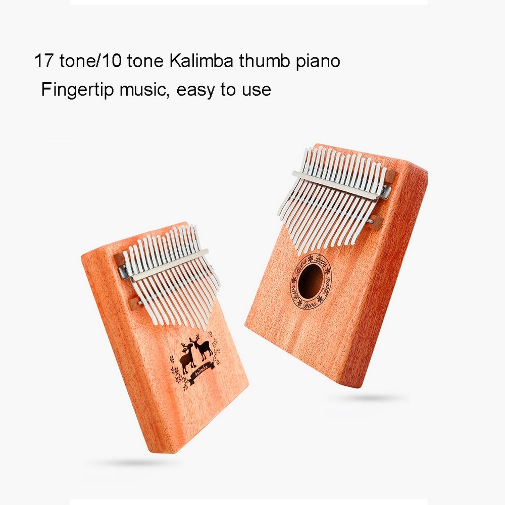 kalimba 17 Key Mahogany Thumb Piano Mbira Musical ... – Grandado
