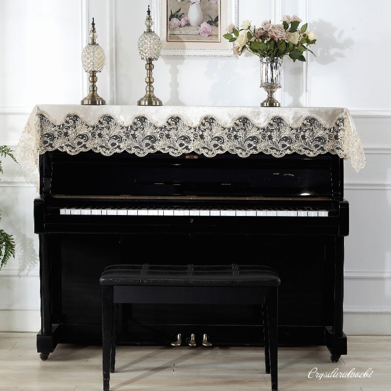 High-end Lace Piano Cover Half Cover 100*200cm Kor... – Grandado