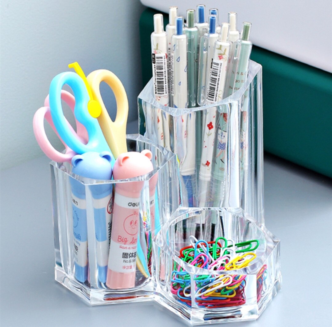 Multifunctionele 3 Grids Pen Houder Desktop Organi... – Grandado