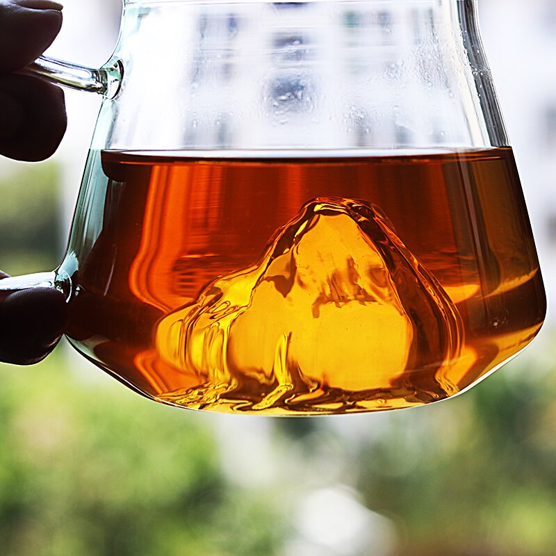 Volcano Whiskey Wine Glass Cup Home Handle Transpa... – Vicedeal