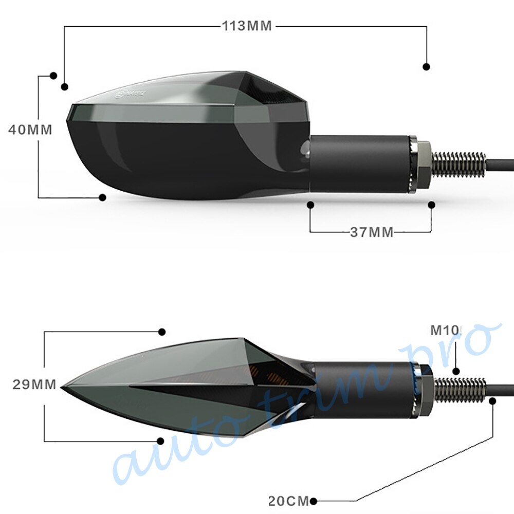Universele Motorfiets Led Richtingaanwijzer Motorc... – Grandado