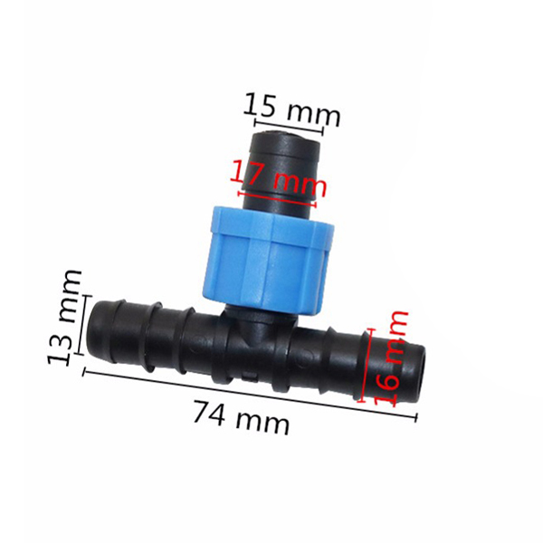 Landbouw 5/8 "Draad Lock Drip Tape Tee Connector K... – Vicedeal