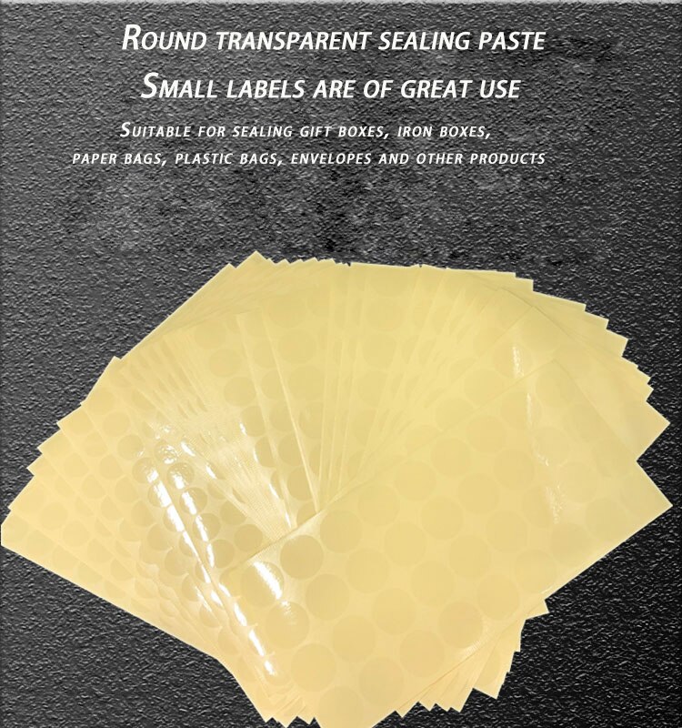 Circular Transparent Dicht Paste PVC Clip Label Au... – Vicedeal