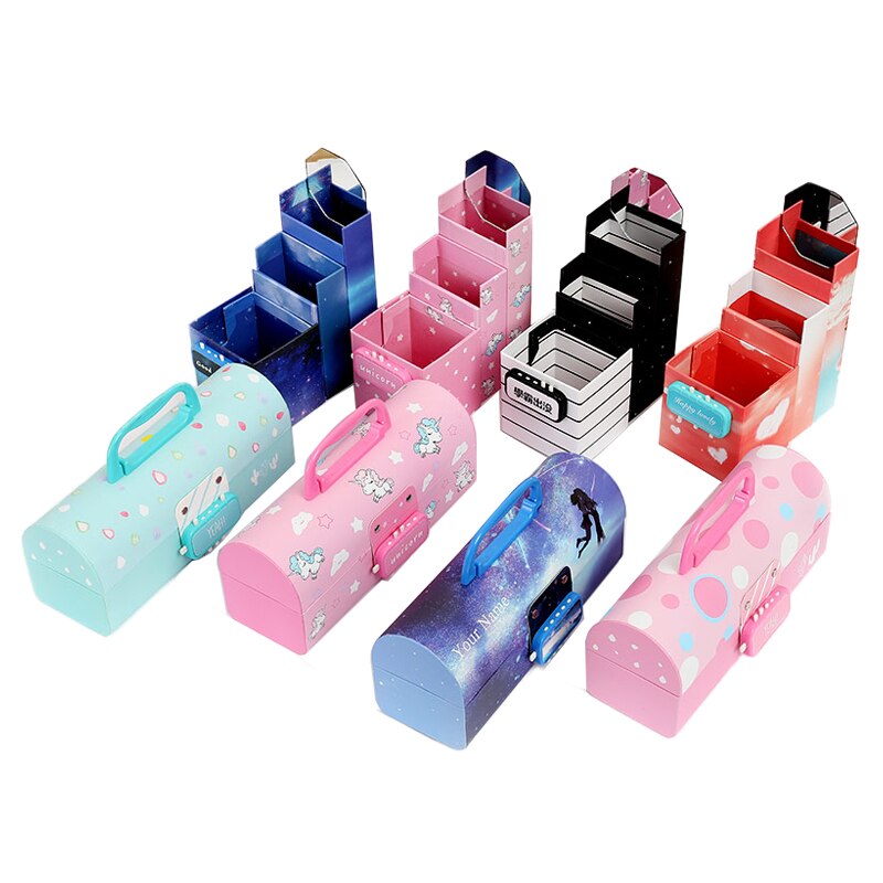 Kawaii Deformed Pencil Case 3 Layer big Space Pen ... – Grandado