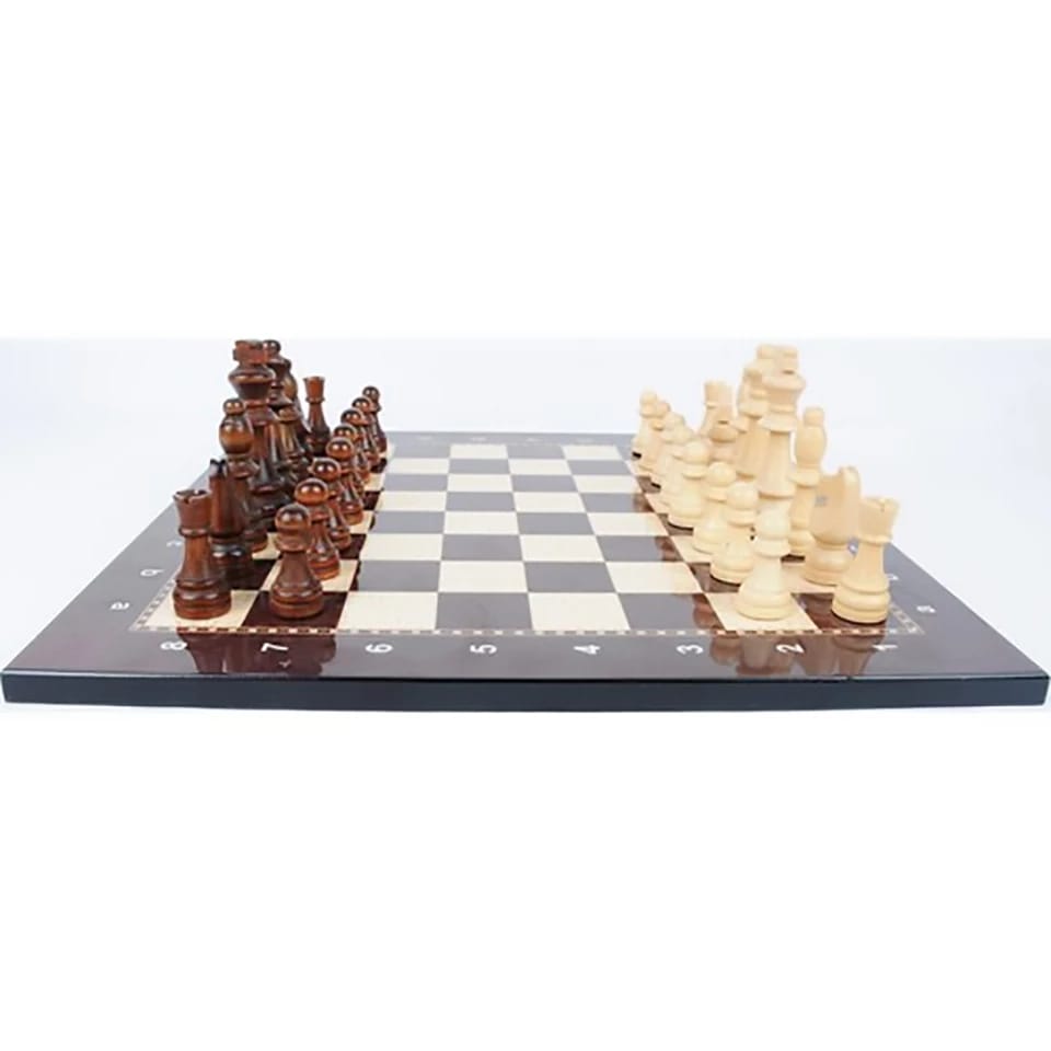 Luxury Walnut Wood Chess Set Wooden Figure Checker... – Vicedeal