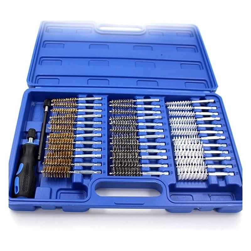 38 Pieces Industrial Wire Brush Set with Storage C... – Grandado