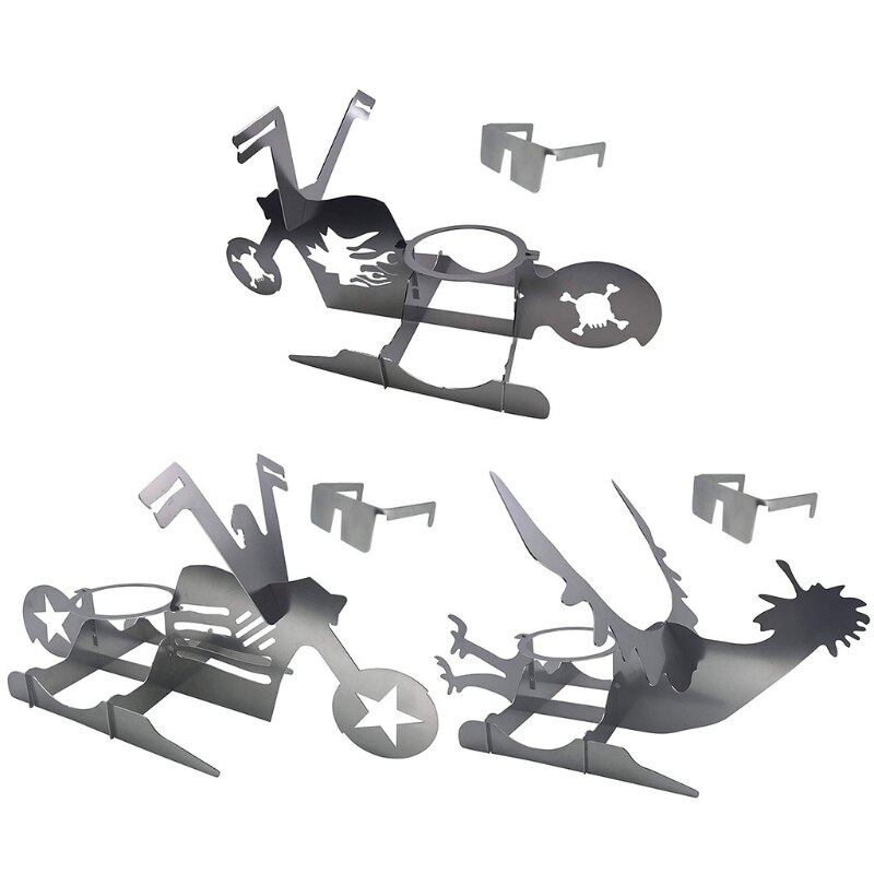 Portable Motorcycle Style Chicken Holder Grill Rac... – Vicedeal