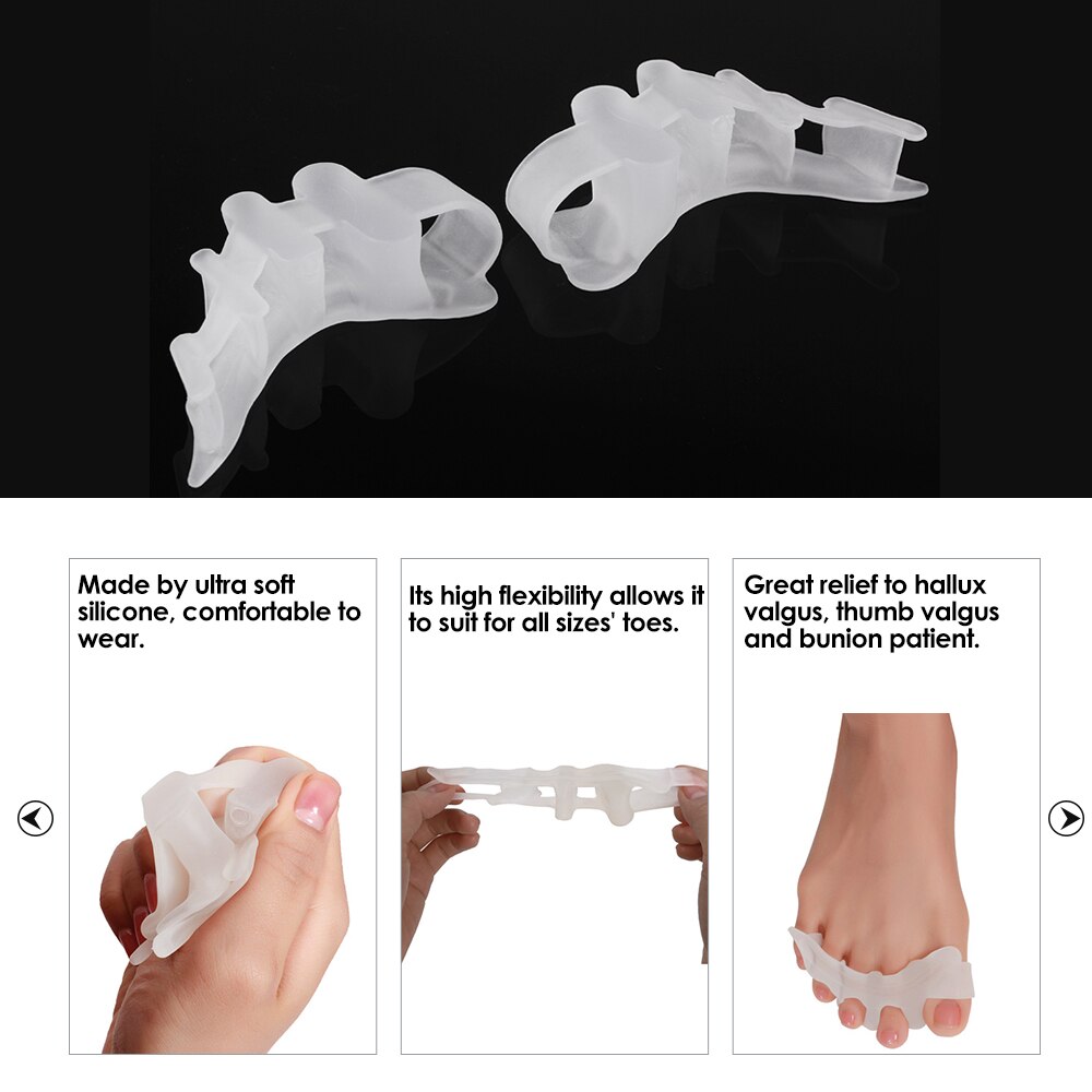 1 Pair Hallux Valgus Protector Gel Finger Toe Sepa... – Vicedeal