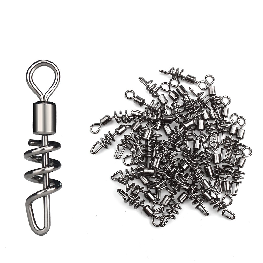 XIAOSHU10pcs Stainless Steel Fishing Connector Rol... – Grandado