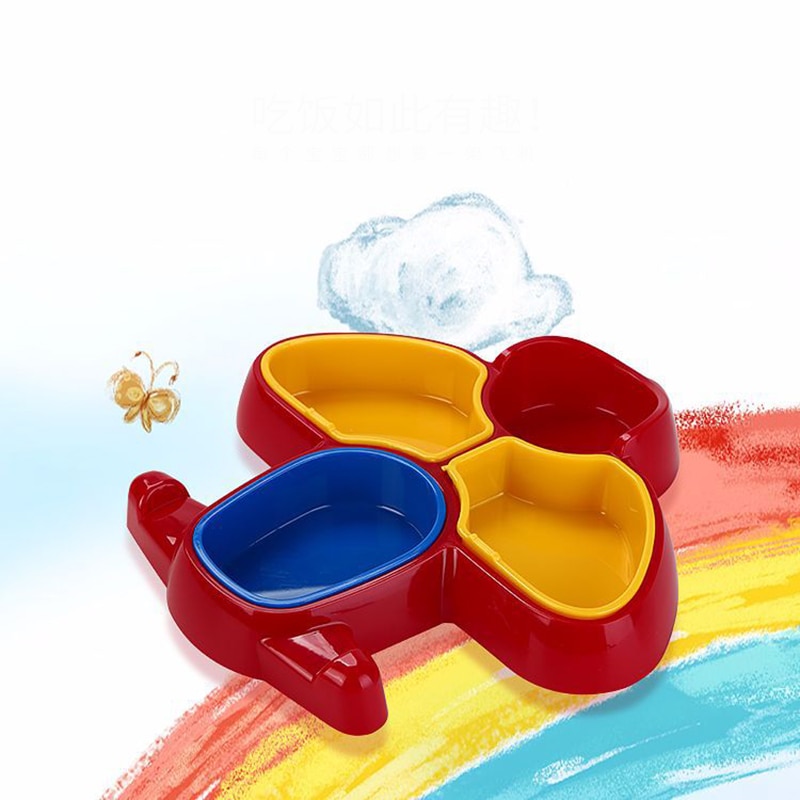 Food Grade Plastic Baby Plane Shape Plate Child Co... – Grandado