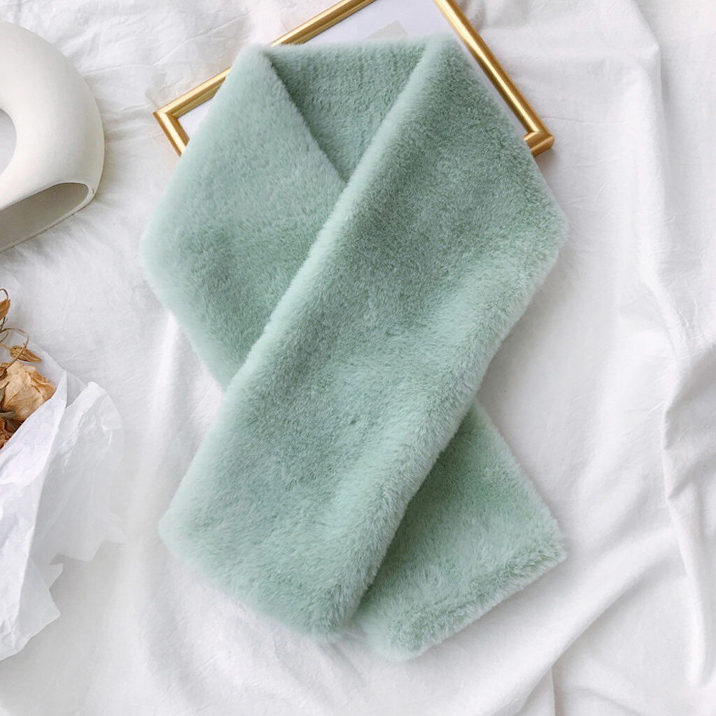 Leopard Print Scarf Women Winter Thick Warm Faux F... – Grandado