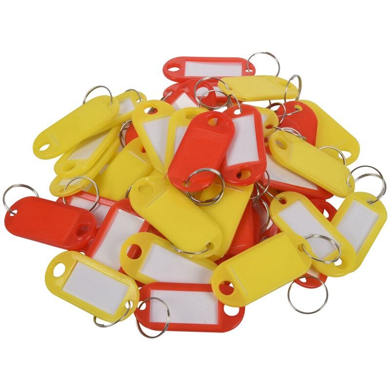 100 kpl värillisiä satunnaisia avaimenperälappuja – Grandado