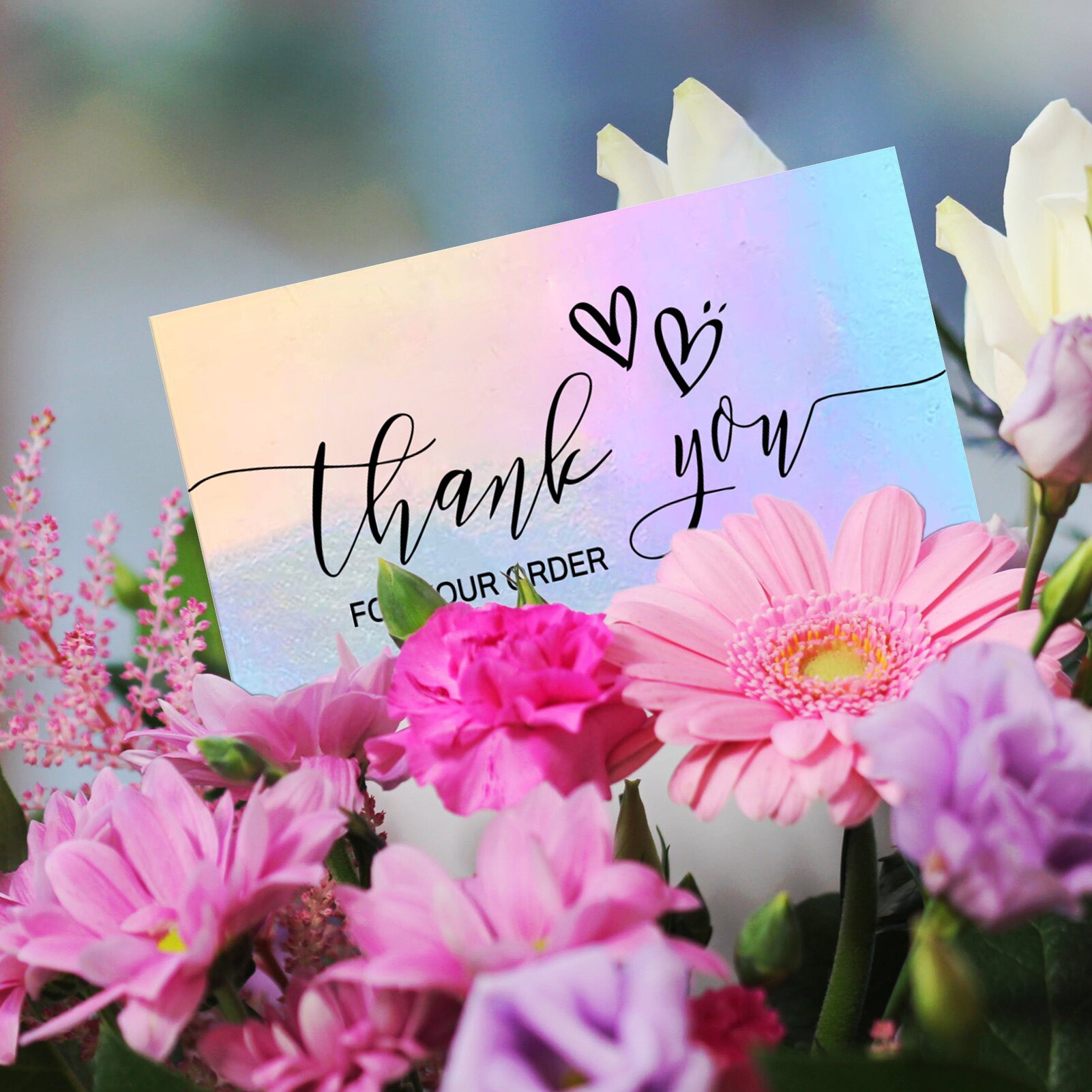 50PCS Greeting Postcard Colorful Thank You Cards F... – Grandado