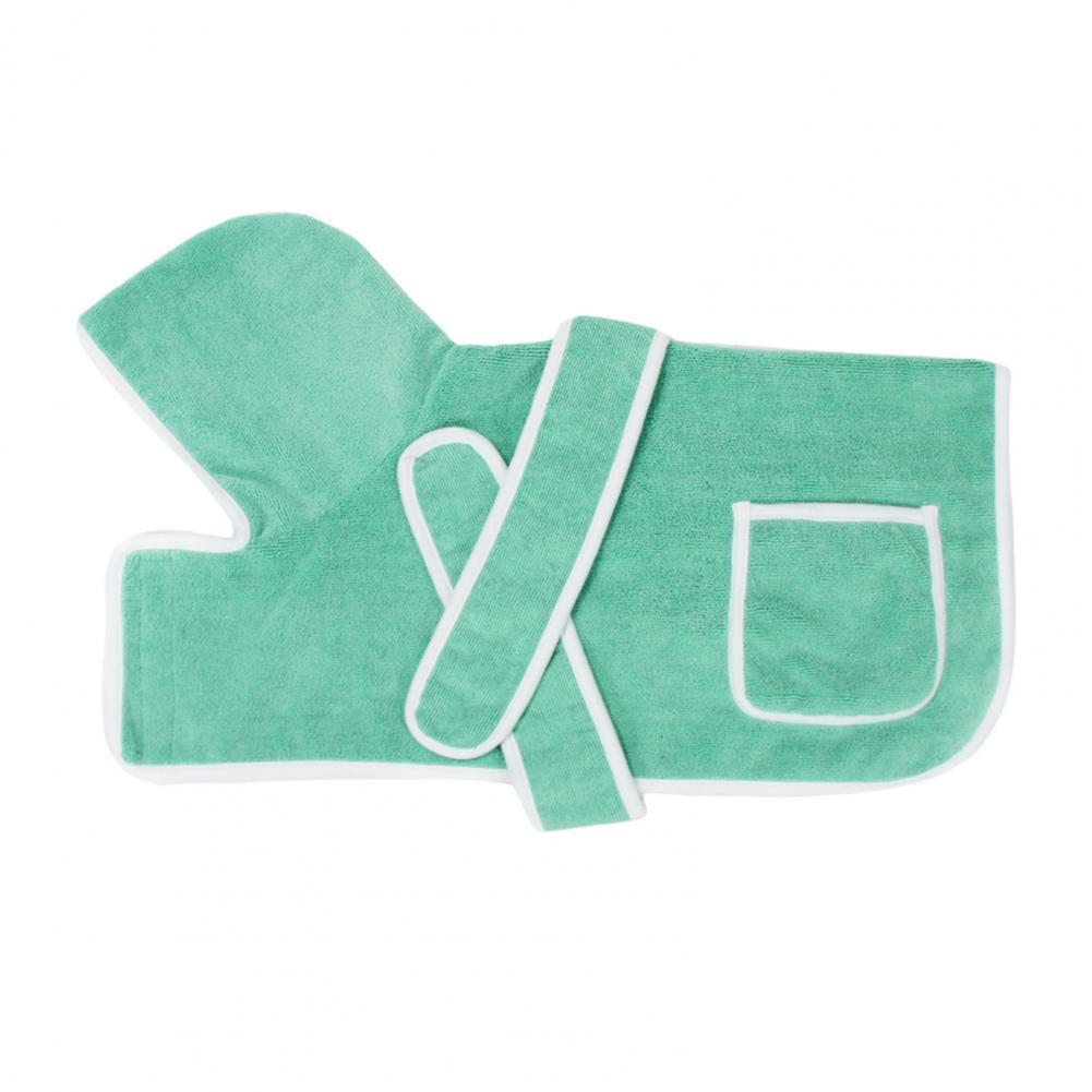 Pet Bathrobe Soft Unisex Solid Color Dog Bathing G... – Vicedeal