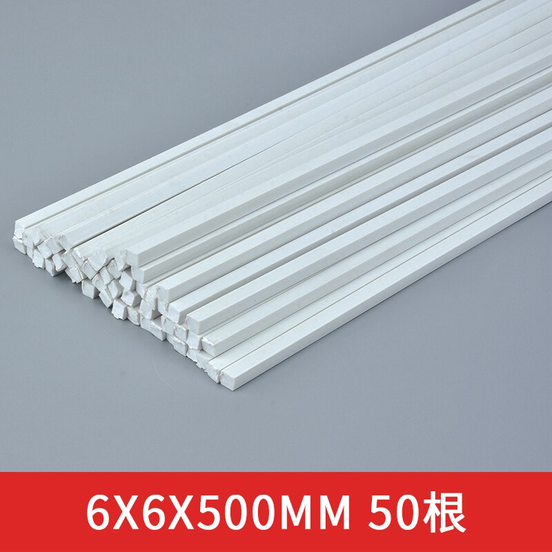 50pcs ABS solid square sticks DIY manual construct... – Grandado