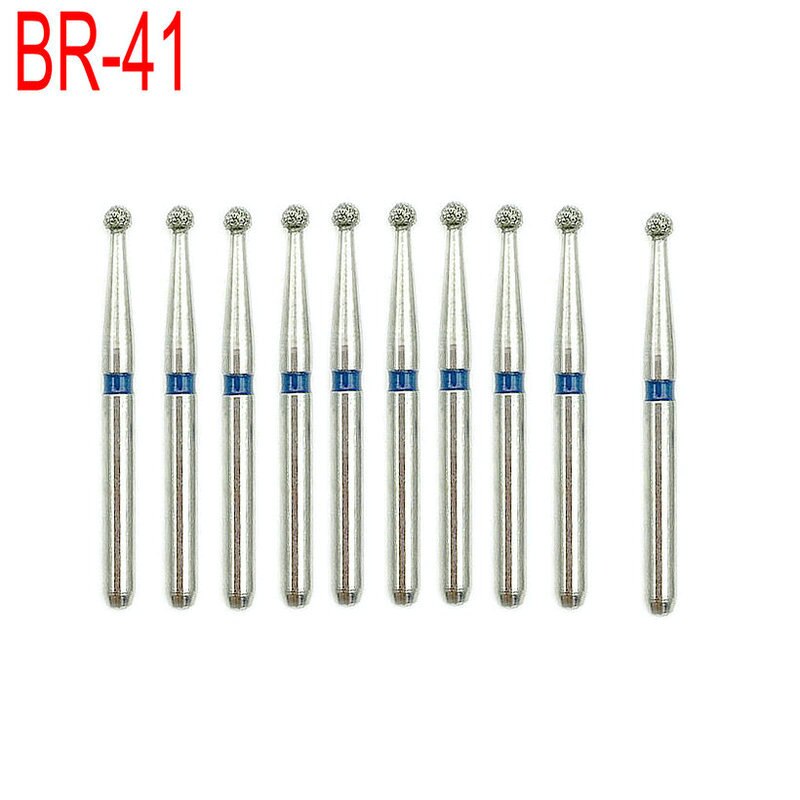10PCS Dental Diamond Burs Drill Ball Round Type Di... – Grandado
