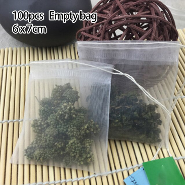 Bolsita de té vacía de nailon, bolsa de filtro con... – Grandado