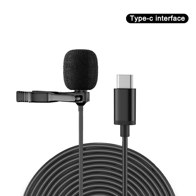 Lapel Microphones Microphone Type C Clip Portable ... – Vicedeal