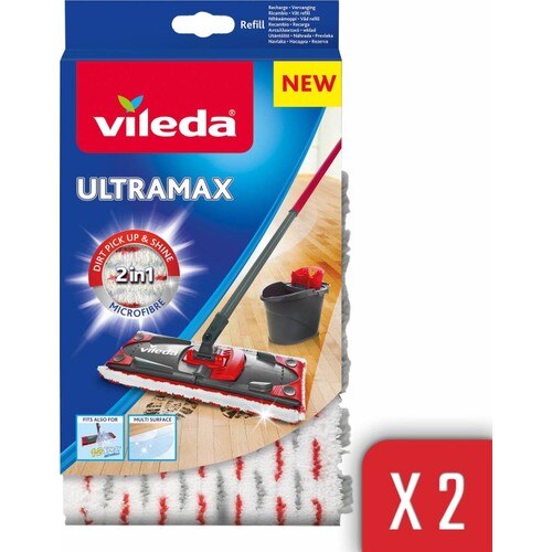 Vileda Ultramax Microfiber-Replacement Mop - 2 Pcs – Grandado
