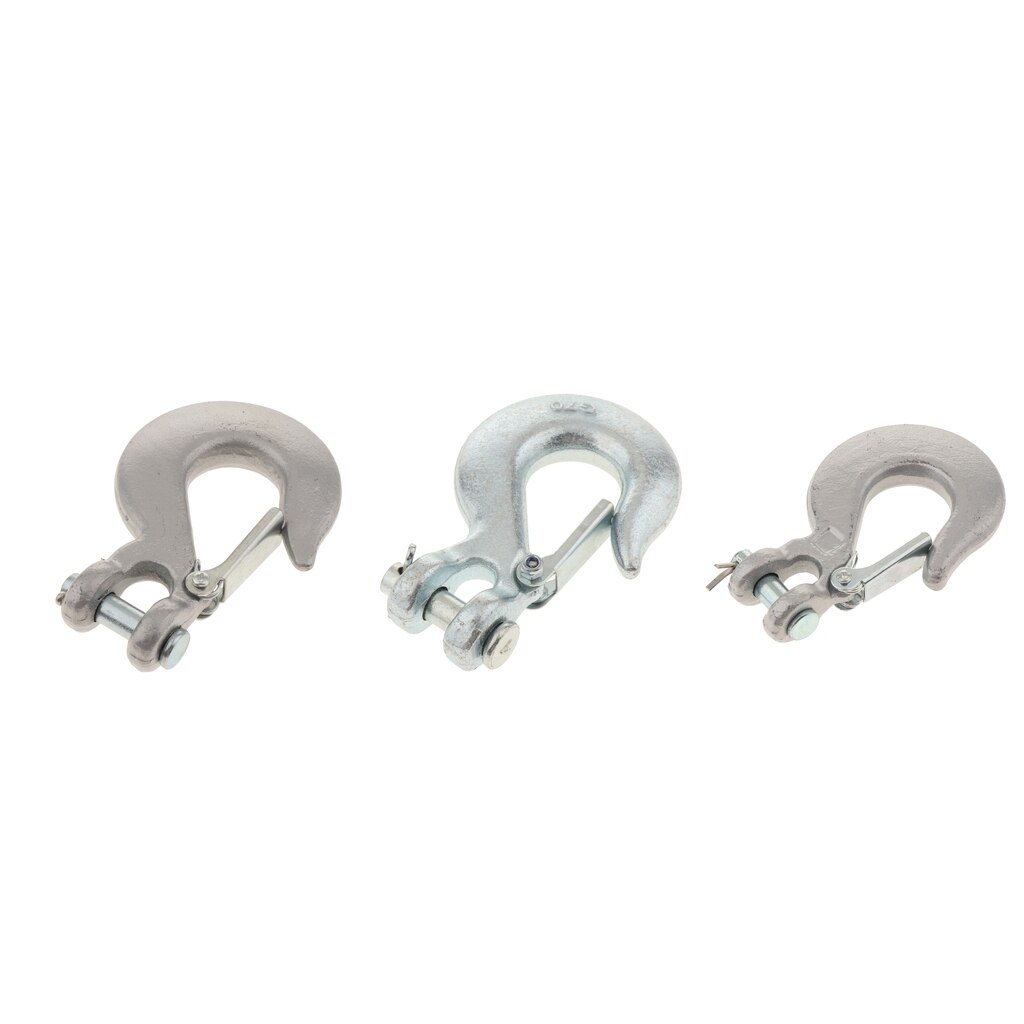 1/4" 5/16" 3/8" Winch Hook Rope Half-Link Clevis S... – Grandado