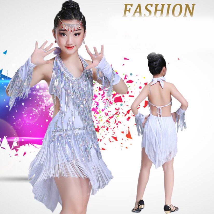 Girls Latin dance grading suit children Latin danc... – Grandado
