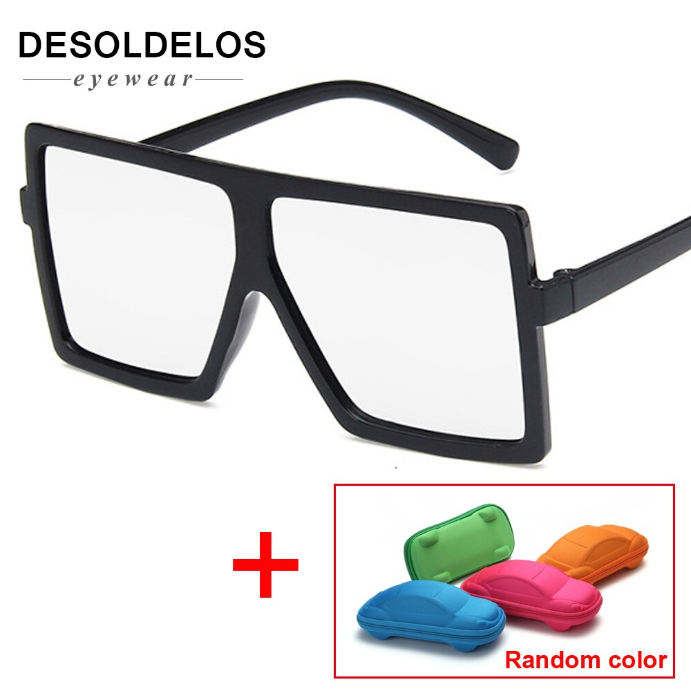 Oversize square kids sunglasses girls baby boys pu... – Grandado