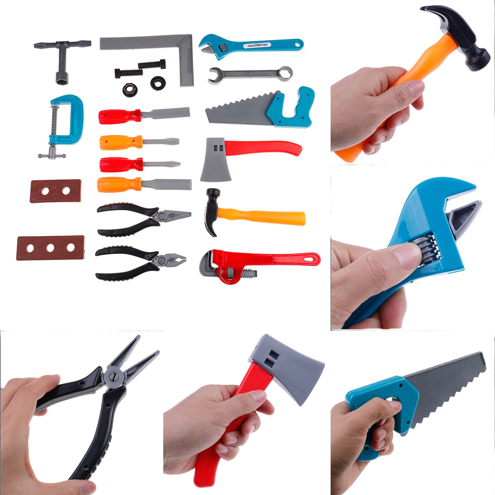 21Pcs/set For Children Educational Set Carpentry P... – Vicedeal