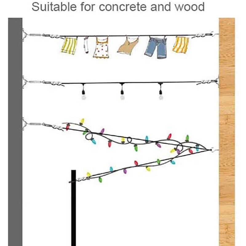 Outdoor String Light Hanging Kit, Globe String Lig... – Grandado