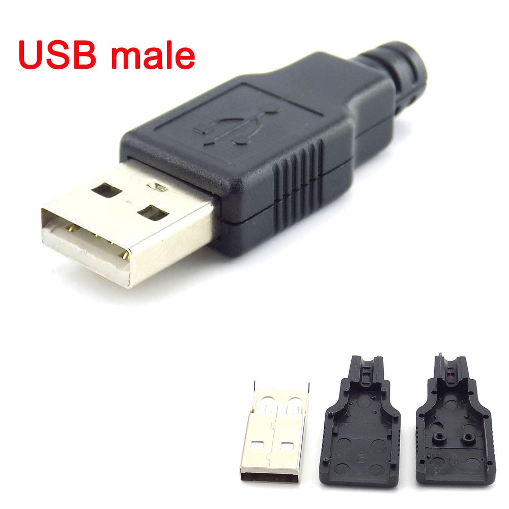 1pcs 10pcs Type A Female USB male 4 Pin Plug Socke... – Grandado