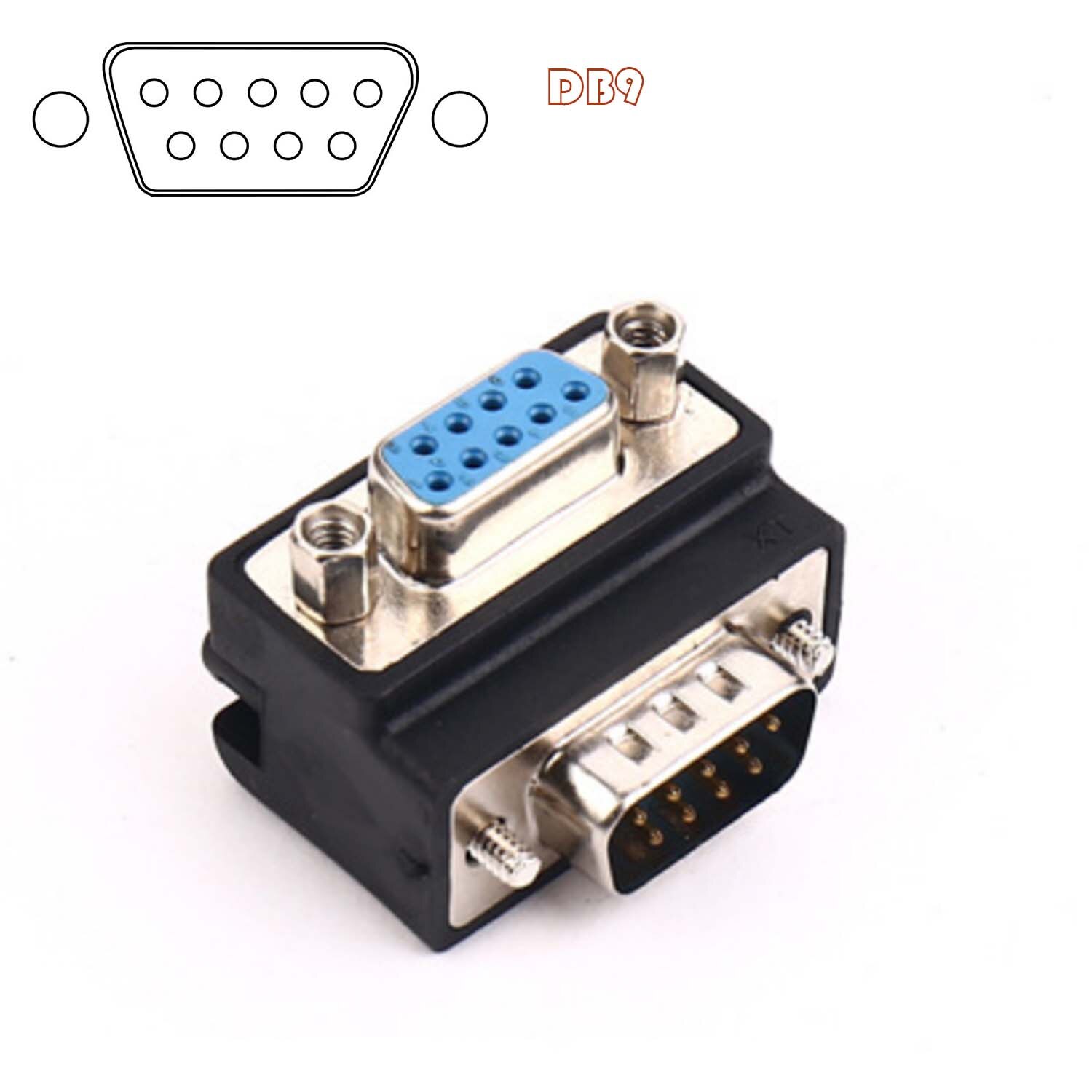 Angle 90 Degree DB 9 pin 9pin DB9 RS232 Male To Fe... – Vicedeal