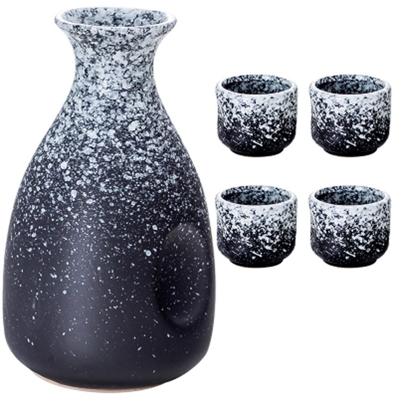 Japanse Stijl Wijn Set Retro Keramische Wijnglas W... – Vicedeal