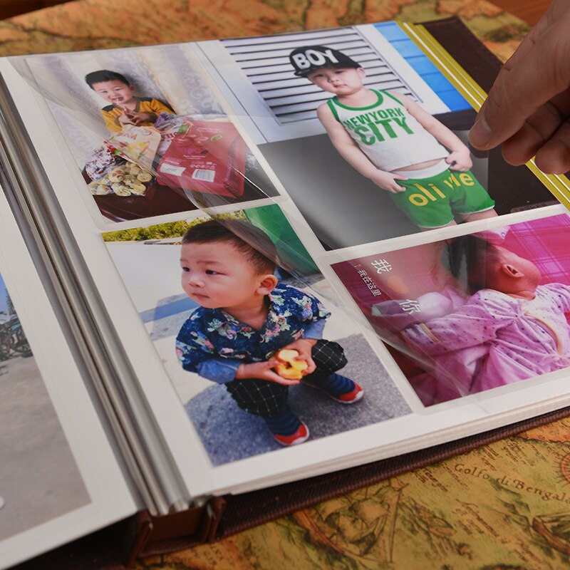 Pu Fotoalbum Kids Family Photo Sticky Type Fotoalb... – Grandado