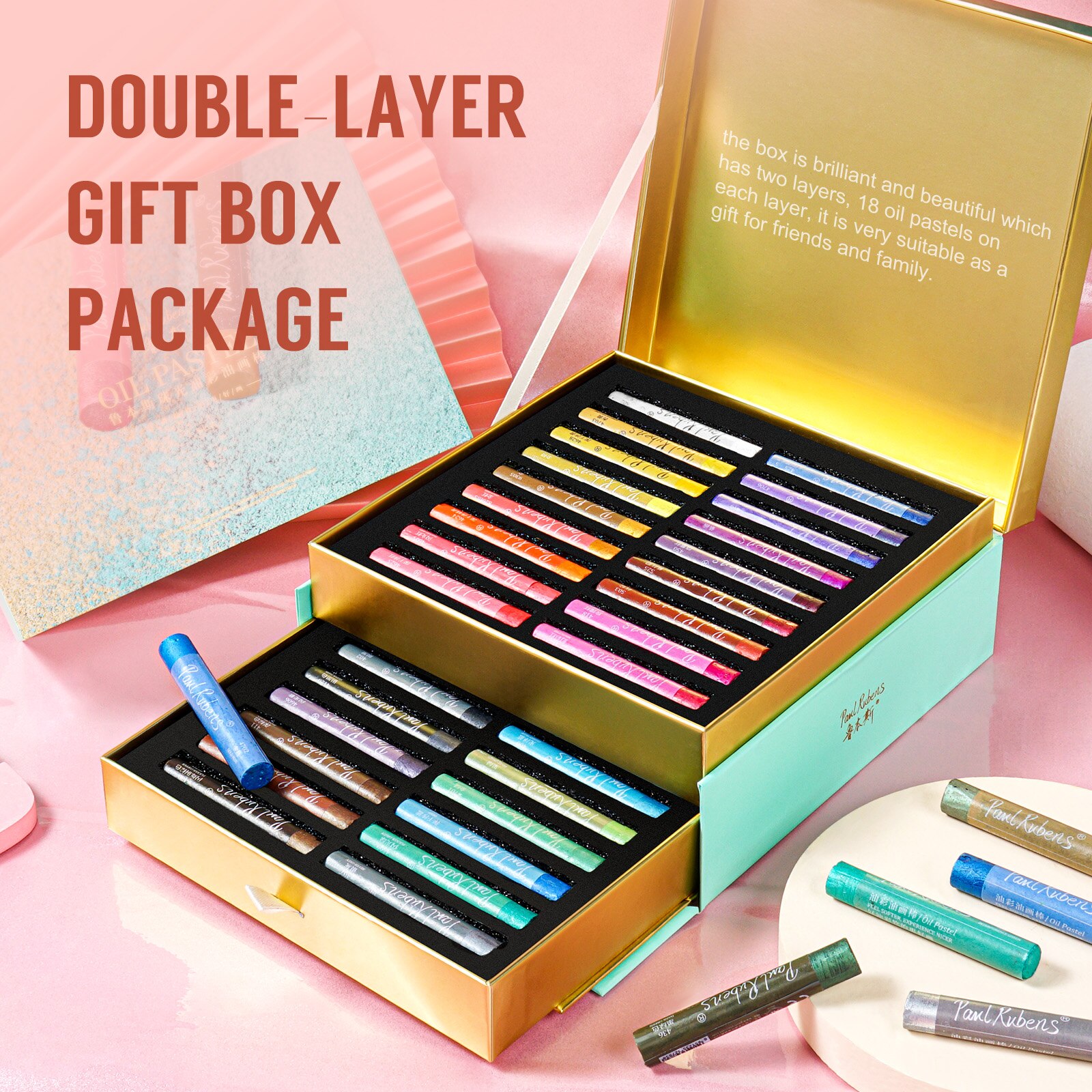 Paul Rubens Oil Pastel Soft Profesional Crayons 36... – Vicedeal