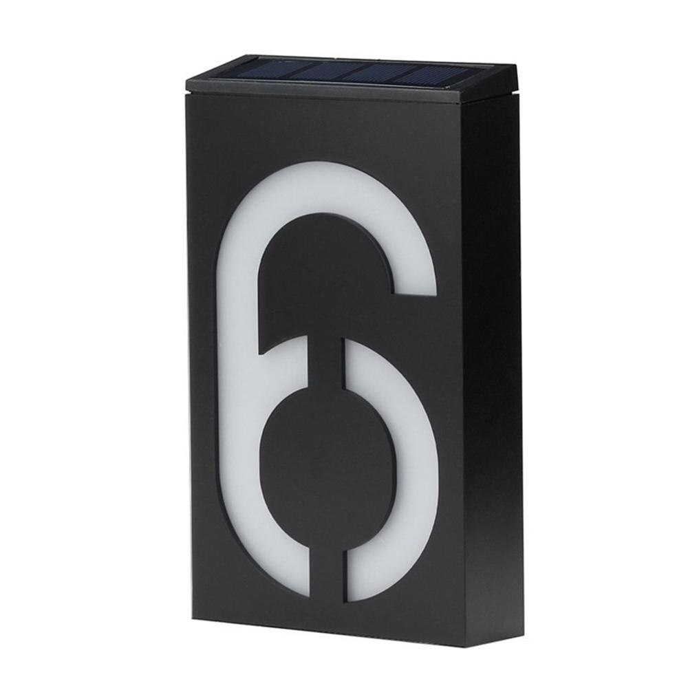 High Brightness Sign Number Solar Power LED Light ... – Vicedeal
