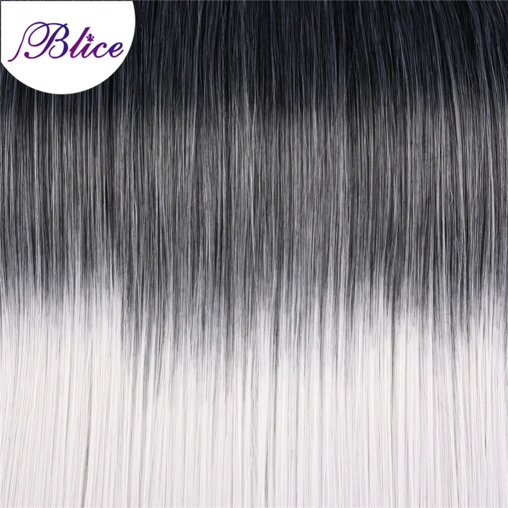 Blice Synthetic Hair Weaving 18 Inches Mix #1B/Gra... – Vicedeal