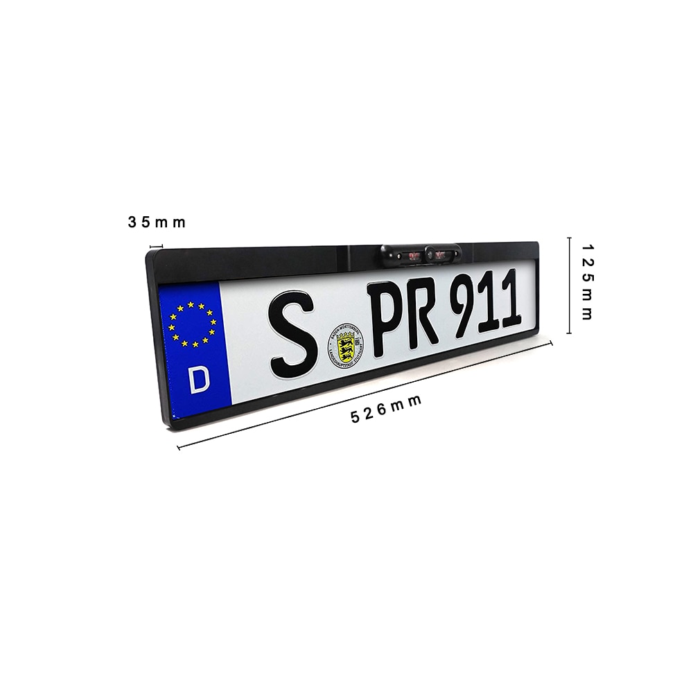 Carsanbo Eu Nummerplaat Frame 170 Graden Achteruit... – Grandado