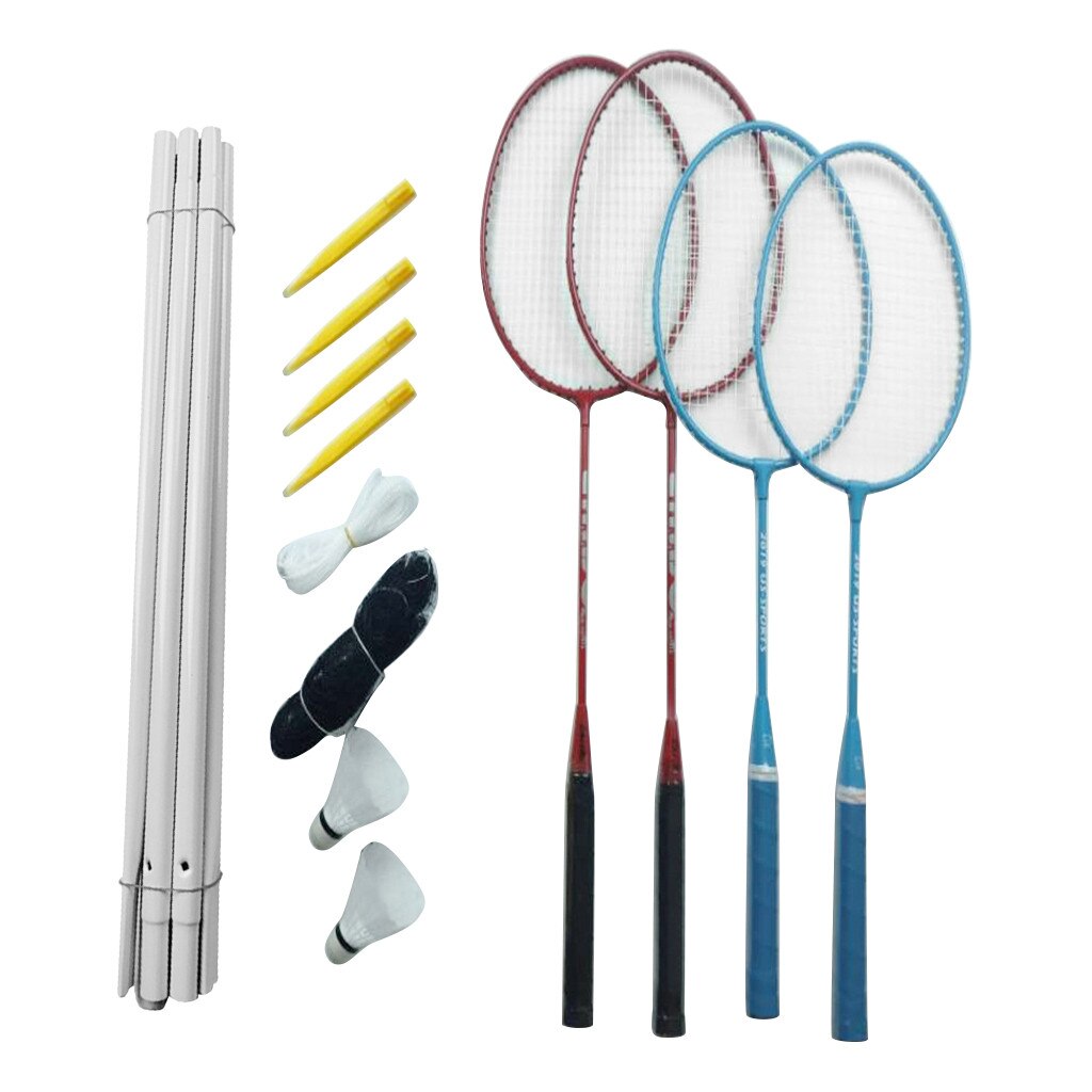 2 st badmintonracket set familj dubbel badminton s... – Vicedeal