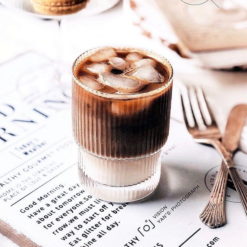 Restaurant glass high color ice American coffee cu... – Grandado