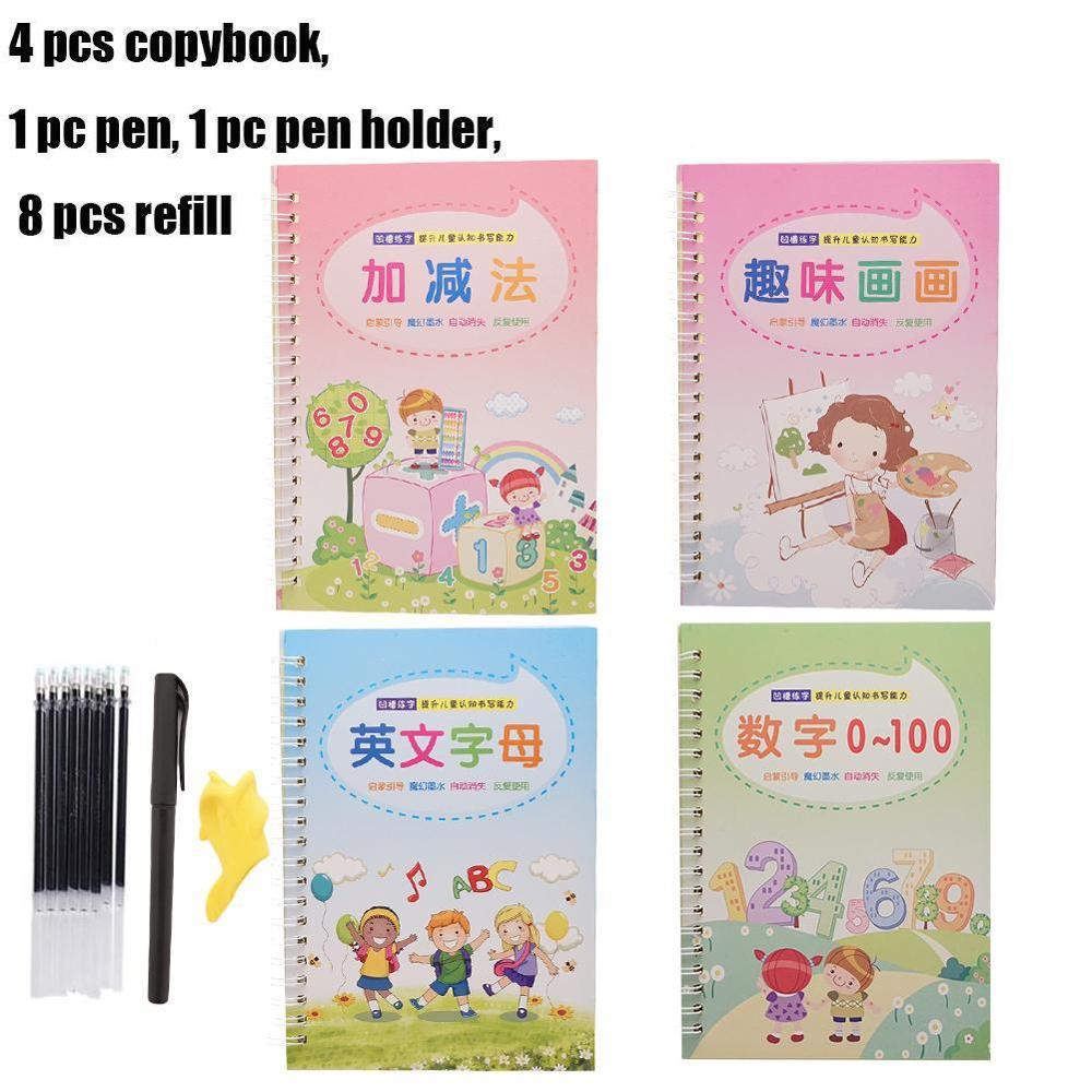 Juego de cuaderno de escritura a mano reutilizado ... – Grandado