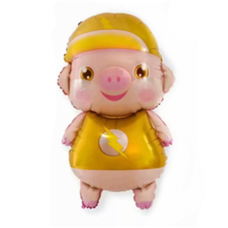 80*48cm Cartoon Pink Red Piggy Shape Foil Balloon ... – Grandado