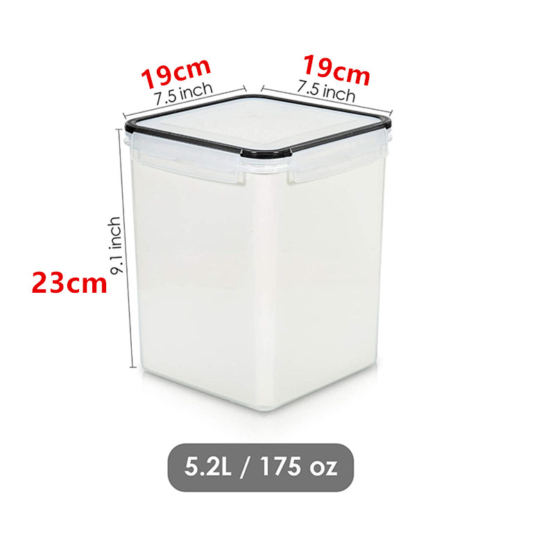 5.2L Large Food Storage Containers Plastic for Flo... – Grandado
