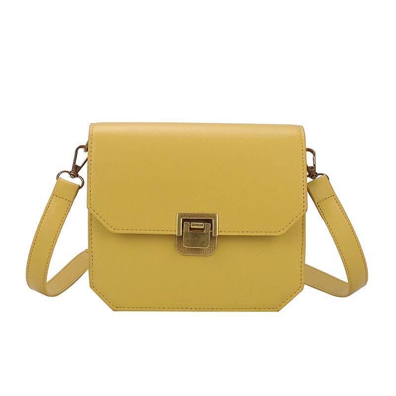 Solid Color Pu Leather Clamshell Small Square Bag ... – Grandado