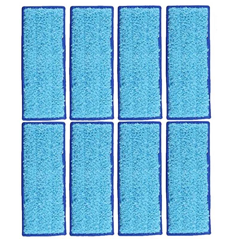 8- pack mikrofiber våt trasa moppdynor tvättbar åt... – Grandado