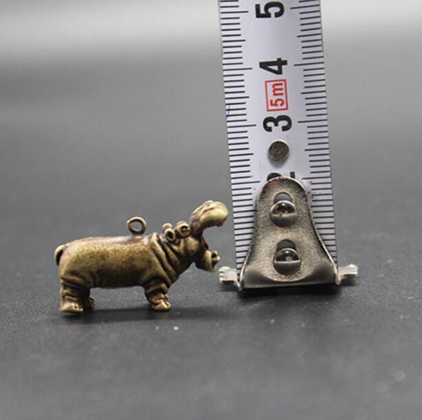 Kobber statue kinesisk ren messing flodhest lille ... – Grandado